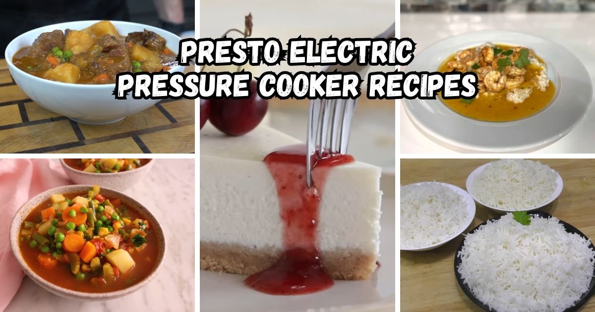 20 Presto Electric Pressure Cooker Recipes for Easy, Flavor-Packed Meals